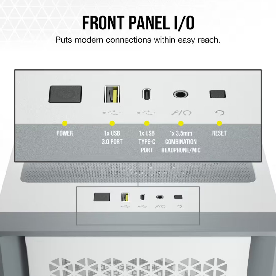 Corsair 4000D Airflow - Black - Tempered Glass - ATX Case - TalosPC