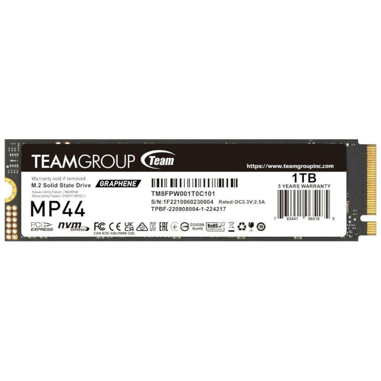 TEAMGROUP MP44 1TB - PCIe 4.0 NVMe M.2 SSD - TalosPC