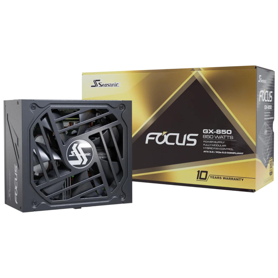 Seasonic Focus GX-850 ATX 3.0 - 850W PSU - TalosPC