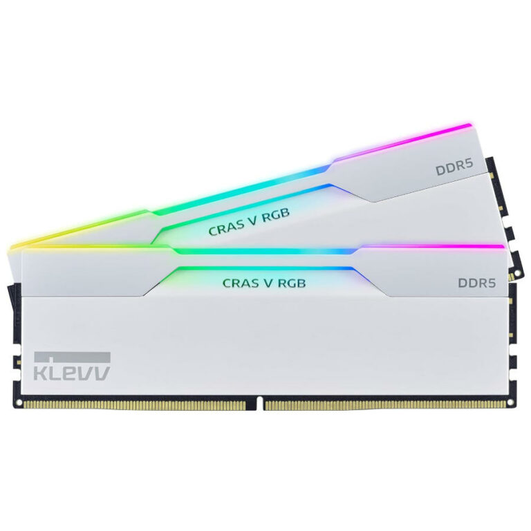 KLEVV CRAS V RGB DDR5 6400 CL32 - 2x16GB - White - TalosPC